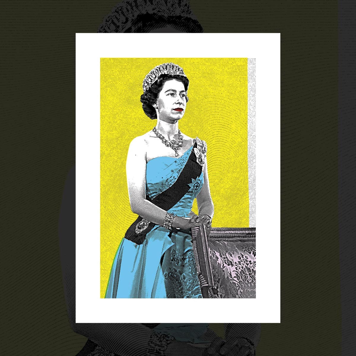 Queen Elizabeth II commemorative art print (pop art) – Fishmob - Iconic ...