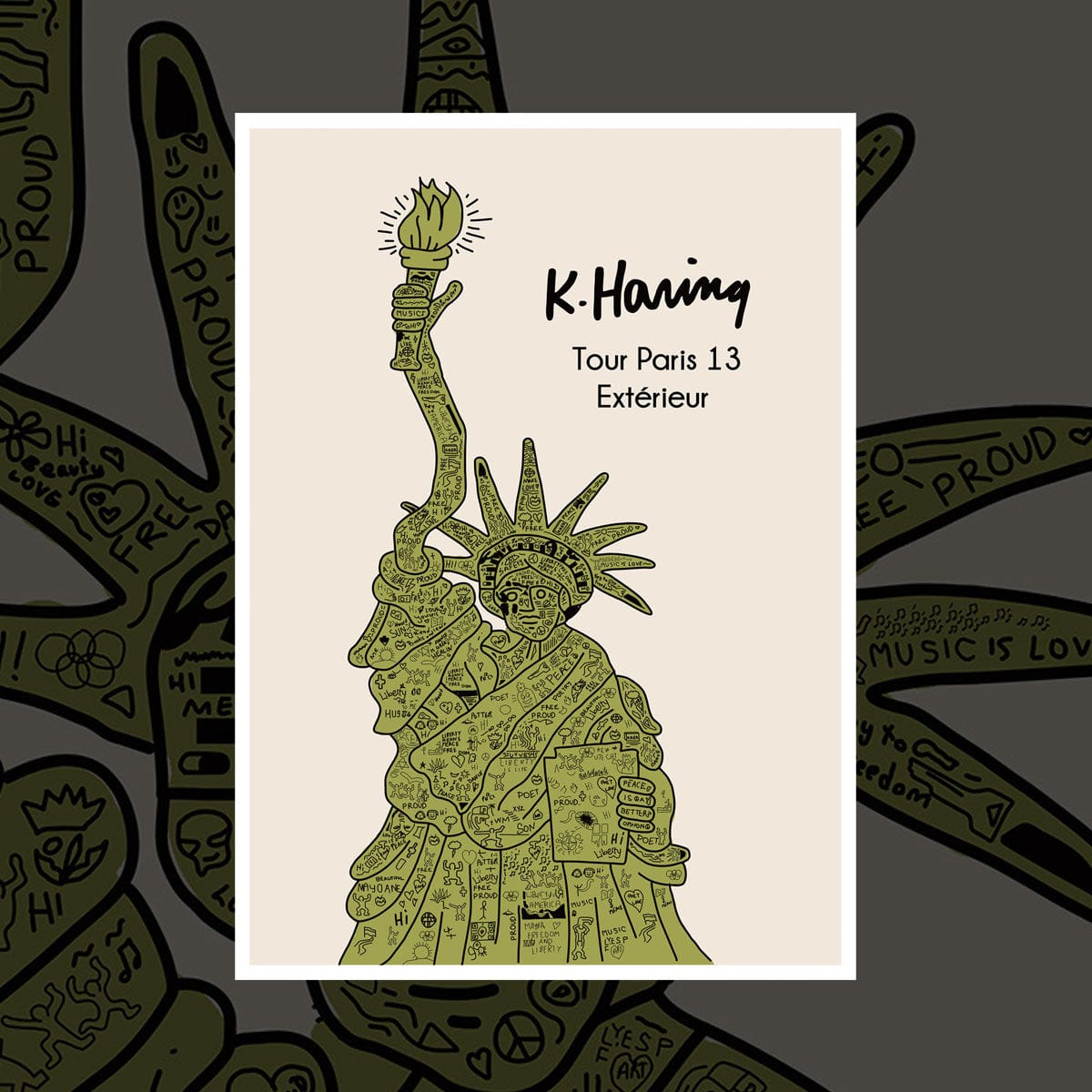 Tour Paris - A1 art print by Keith Haring (perfectly imperfect ...