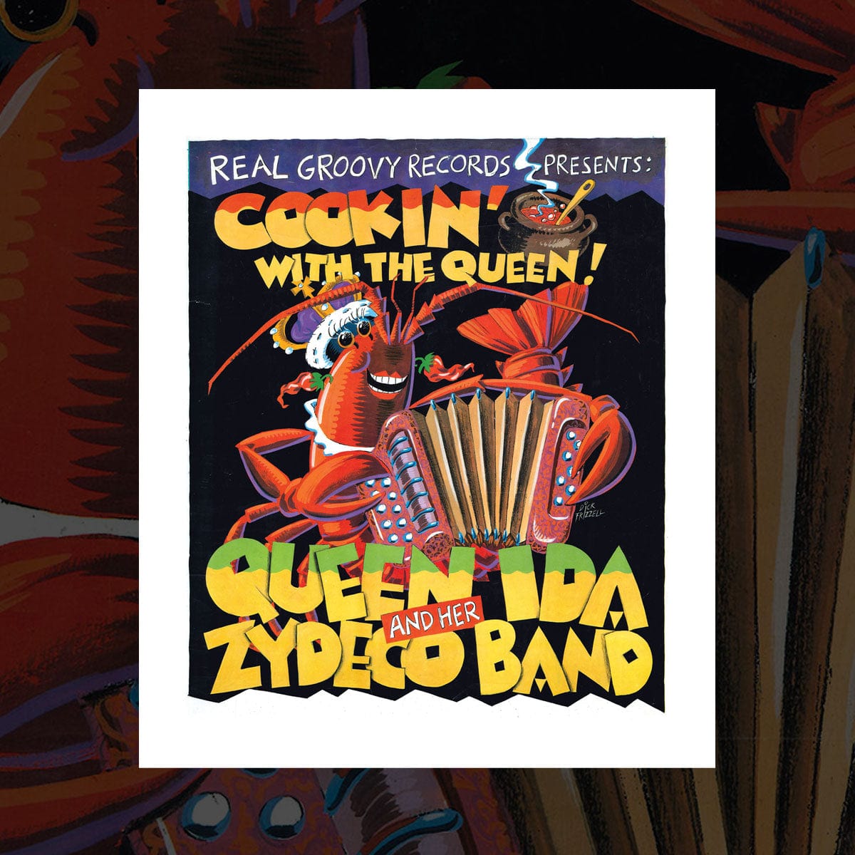 Queen Ida and her Zydeco Band art print 1990 by Dick Frizzell – Fishmob ...