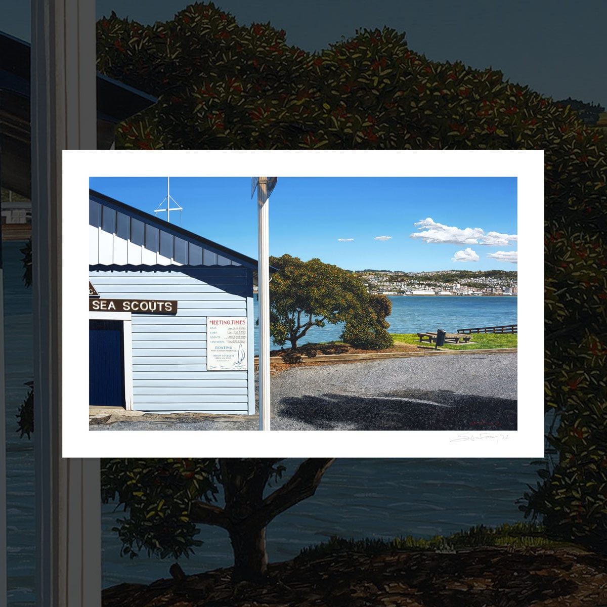 'Sea Scouts' signed art print by Sam Foley – Fishmob - Iconic NZ art prints