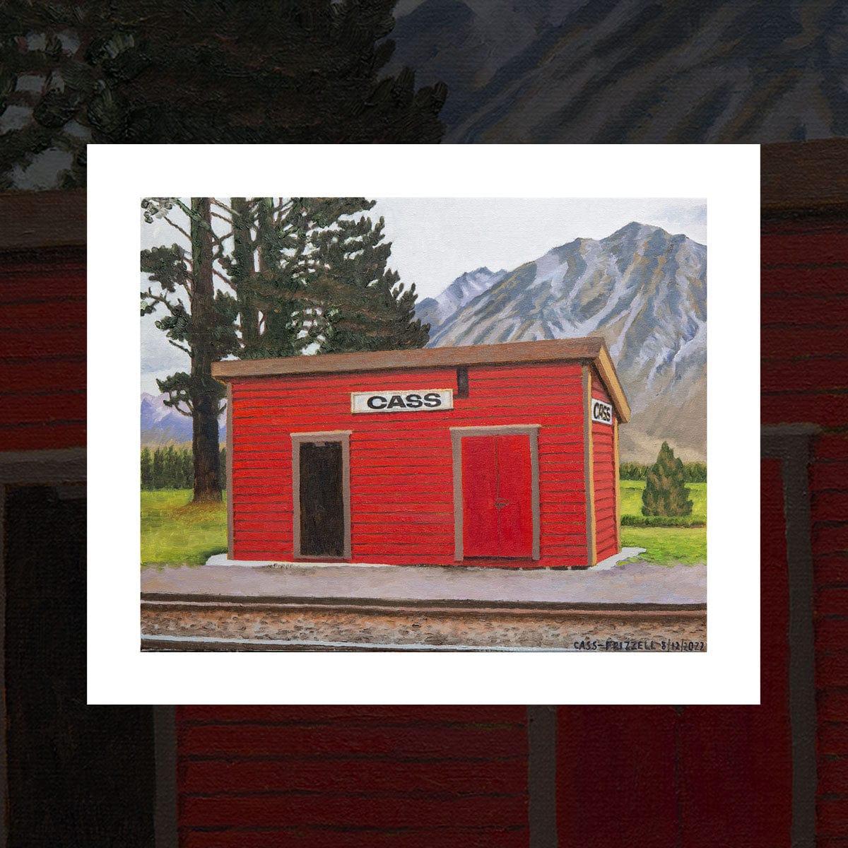 'Cass' landscape art print by Dick Frizzell – Fishmob - Iconic NZ art ...