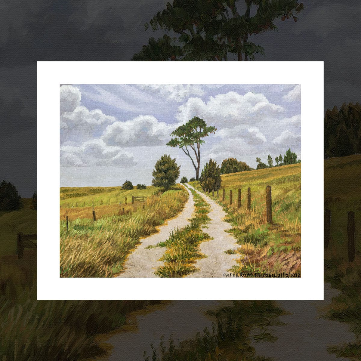 'Paper Road' art print by Dick Frizzell – Fishmob - Iconic NZ art prints