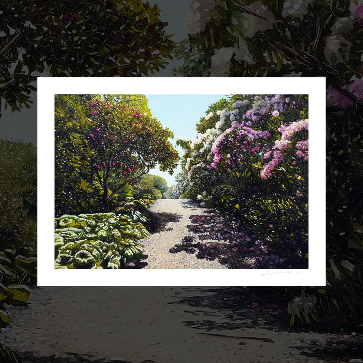 'Rhododendrons' signed art print by Sam Foley – Fishmob - Iconic NZ art ...