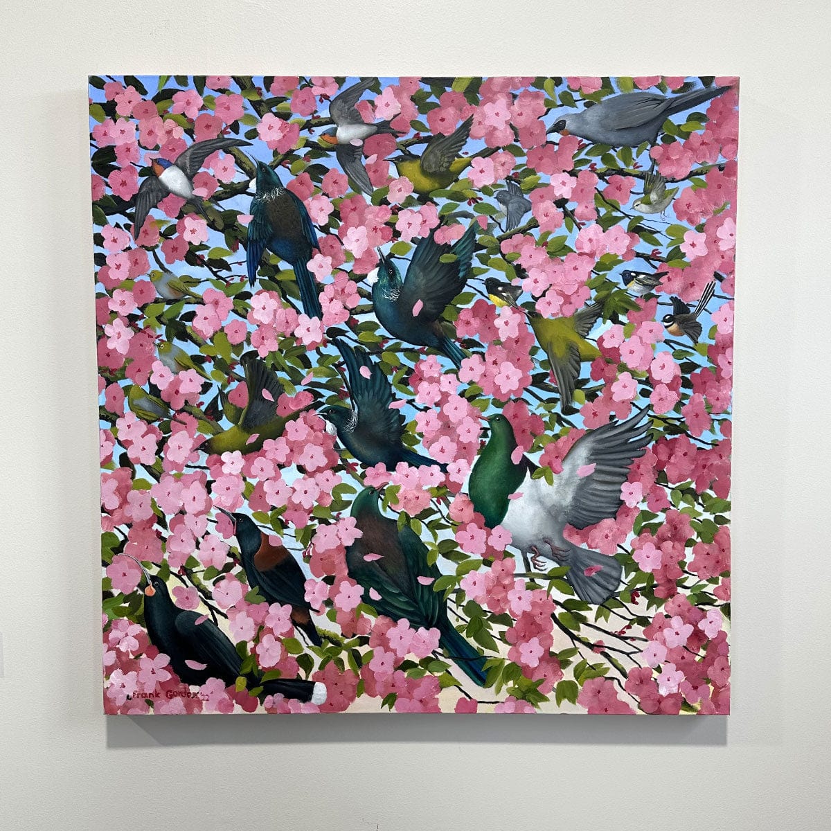 'Blossoming Birds of Aotearoa' original painting by Frank Gordon ...