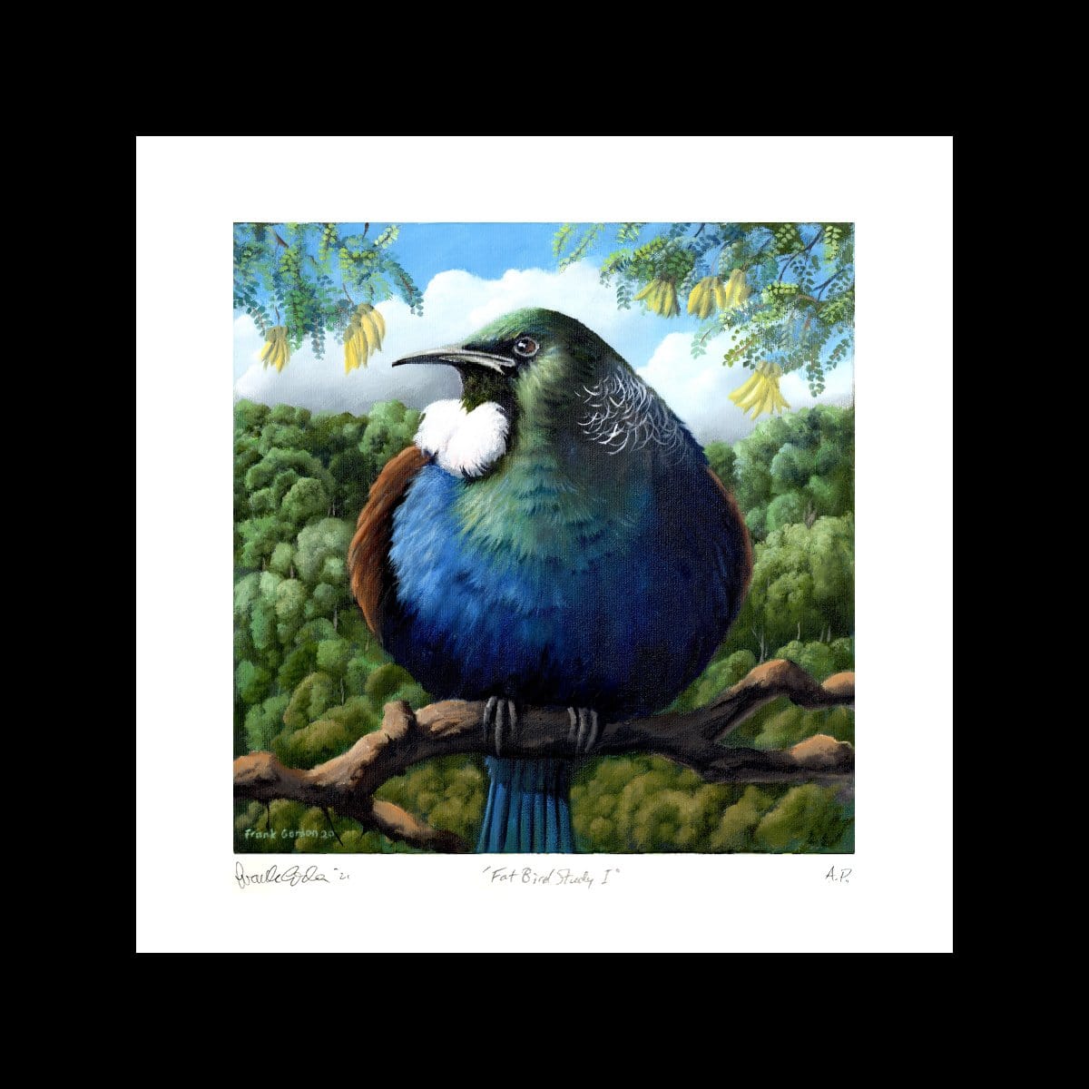 'Bird Study I – Tui' Limited Edition Art Print by Frank Gordon ...