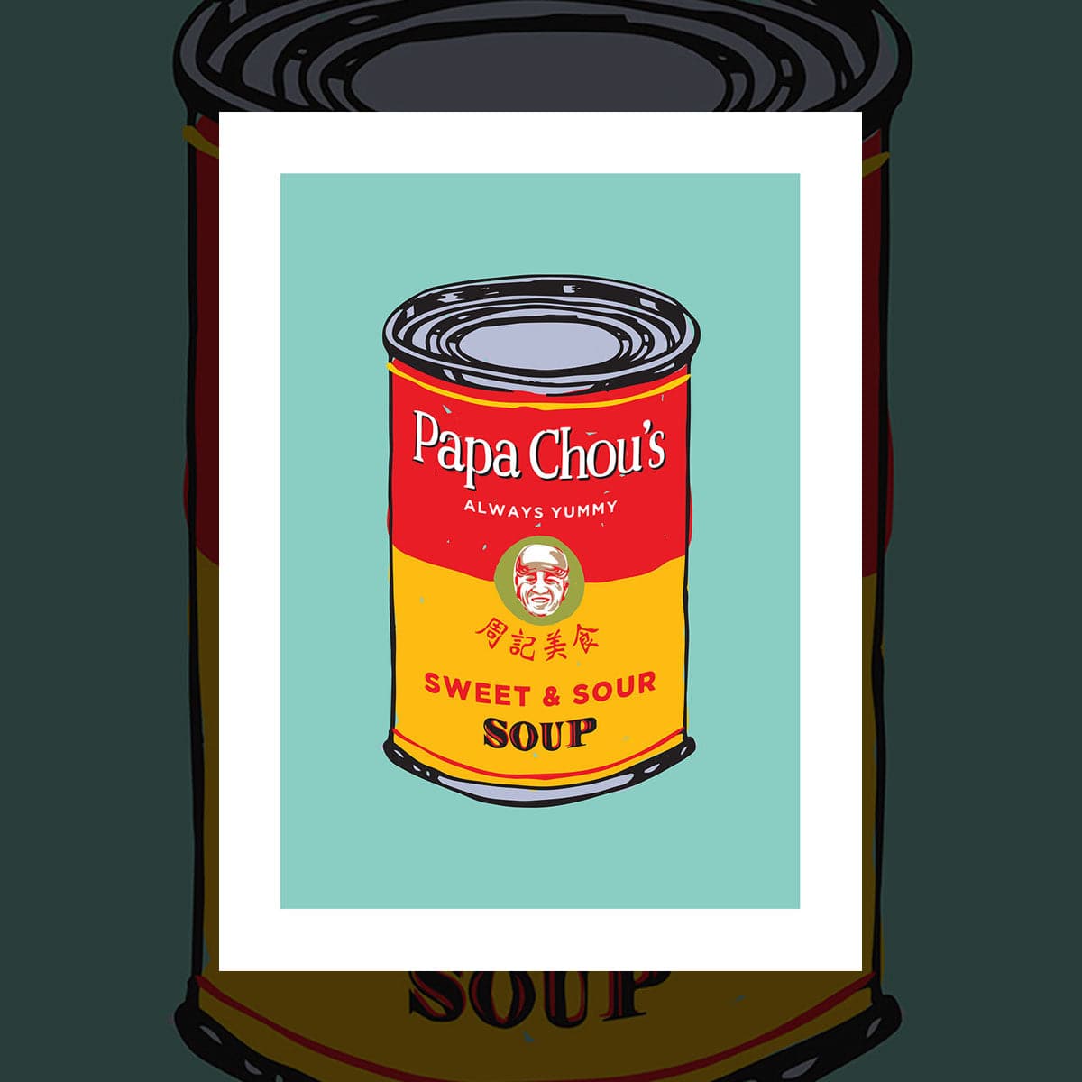 'Papa Chou's Sweet and Sour Soup' pop art print – Fishmob - Iconic NZ ...